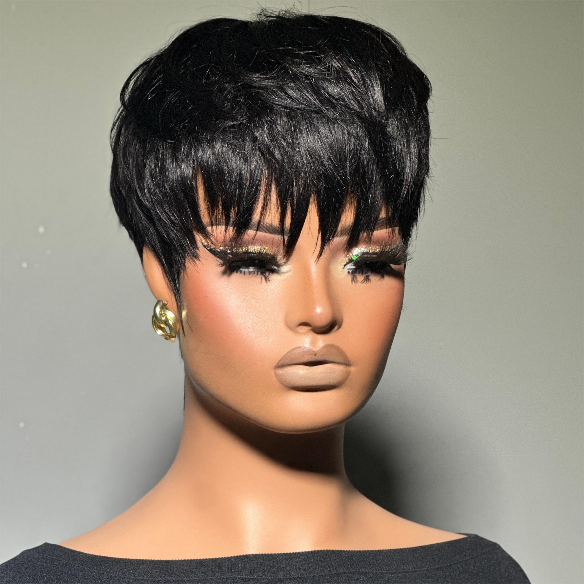 Wear & Go Layered Short Pixie Cut Human Hair Wig With Bang – Instyle wig