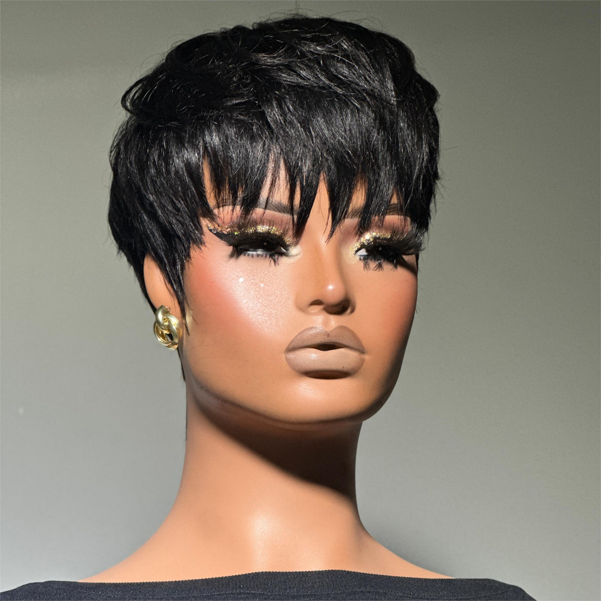 Wear & Go Layered Short Pixie Cut Human Hair Wig With Bang – Instyle wig
